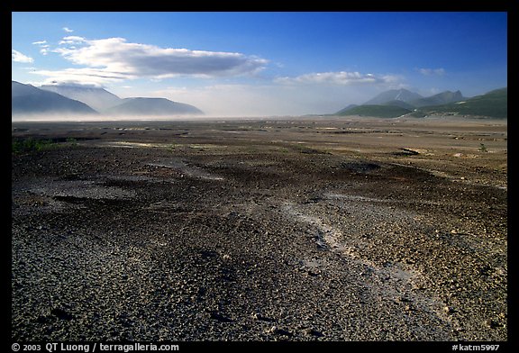Picture/Photo: Ash-covered floor of the Valley of Ten Thousand Smokes ...